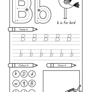 Kindergarten Alphabet Worksheets - Etsy
