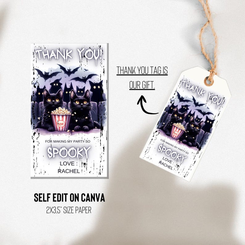 Editable Halloween Movie Night Ticket Invitation Template, Spooky Night ...