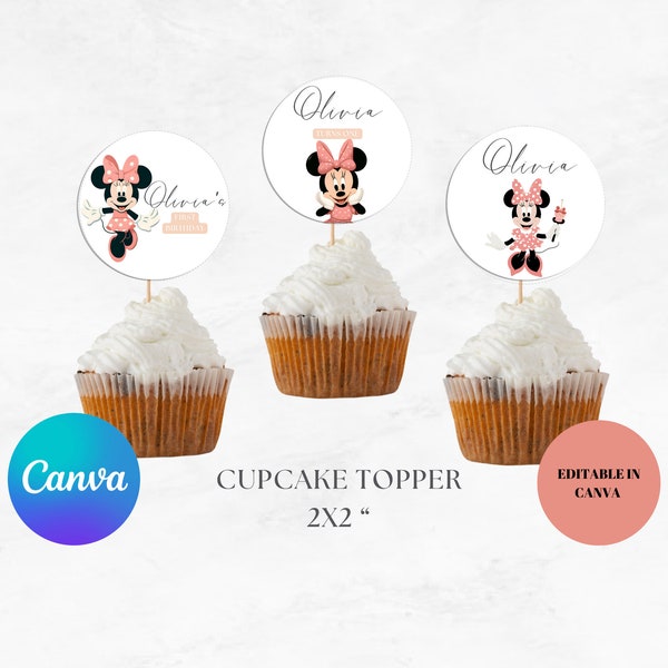 Minnie Mouse Cake Topper - Etsy