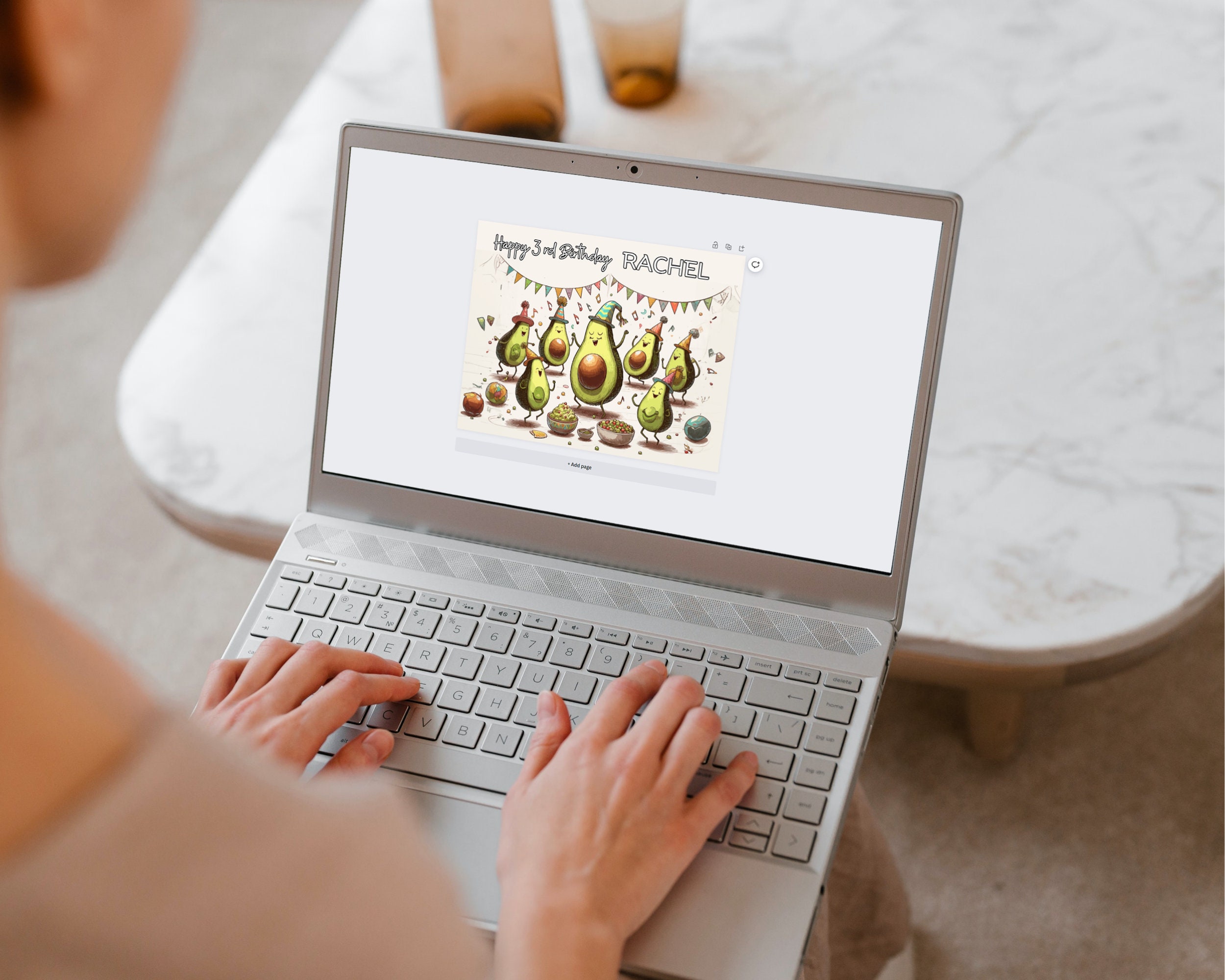 Dancing Avocado Birthday Cake Topper Image Printable 8.5x11 Instant Download PNG,SVG,PDF edit in ...