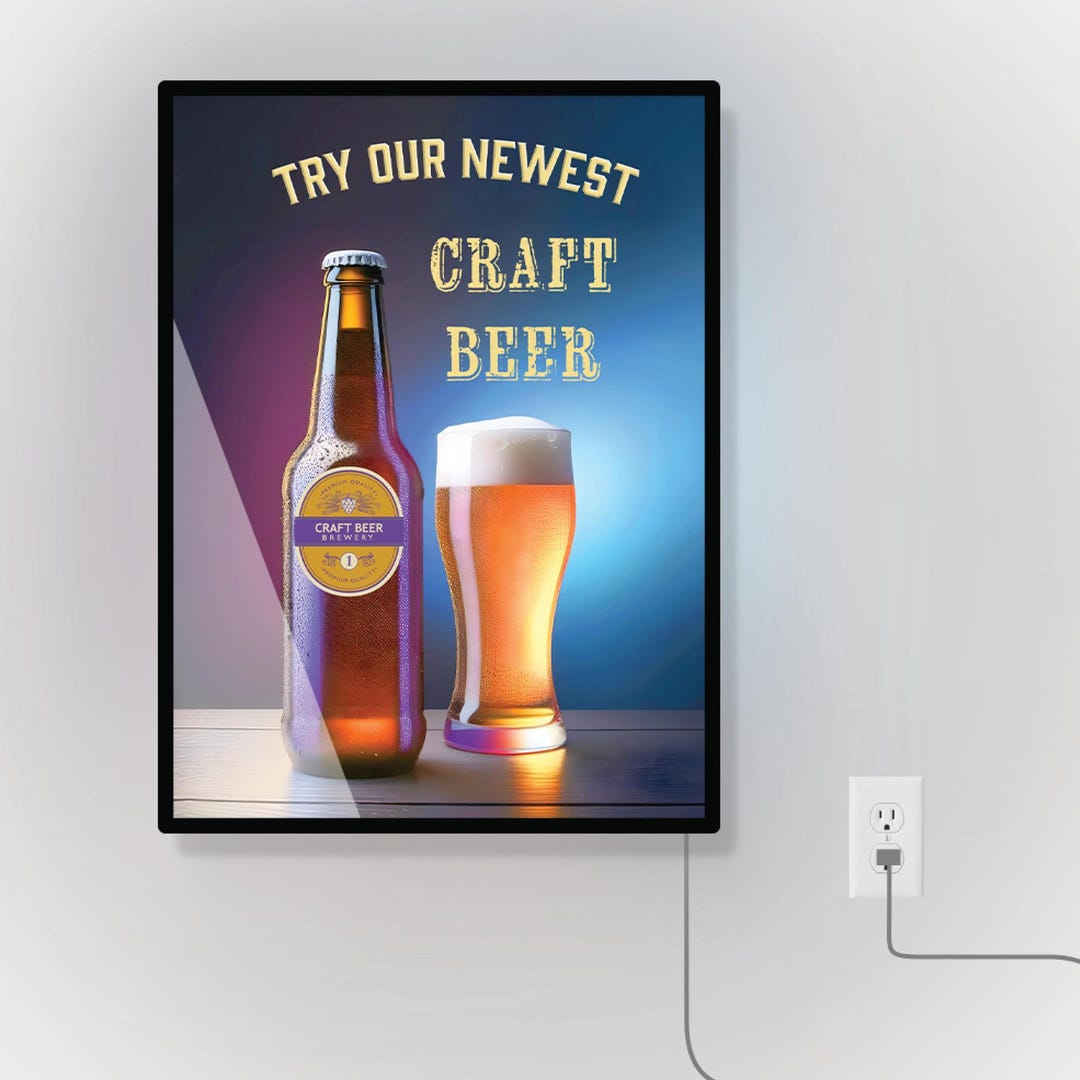 Custom LED Backlit Frame Display for Vibrant Indoor Advertising ...