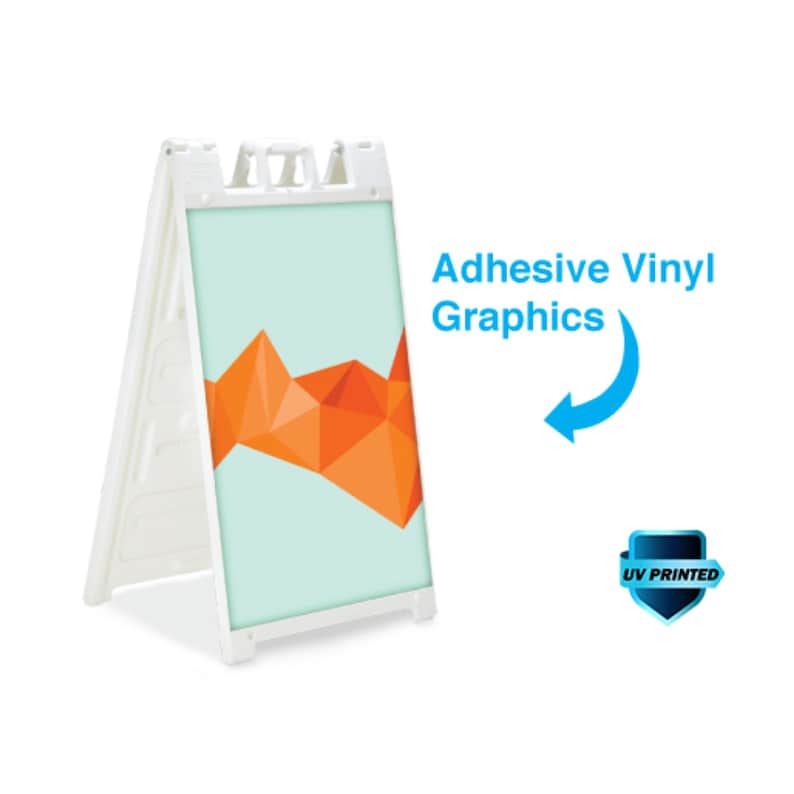Custom White Heavy Duty Sidewalk Sign - Signicade A-frame (permenant ...