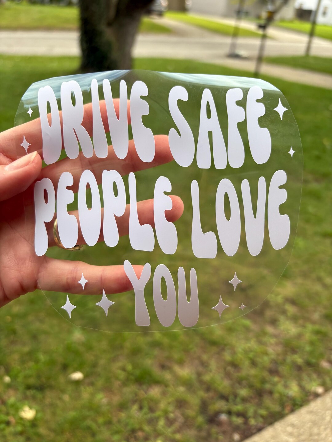 Drive Safe People Love You Car Decal - Motivational Car Sticker - Etsy ...