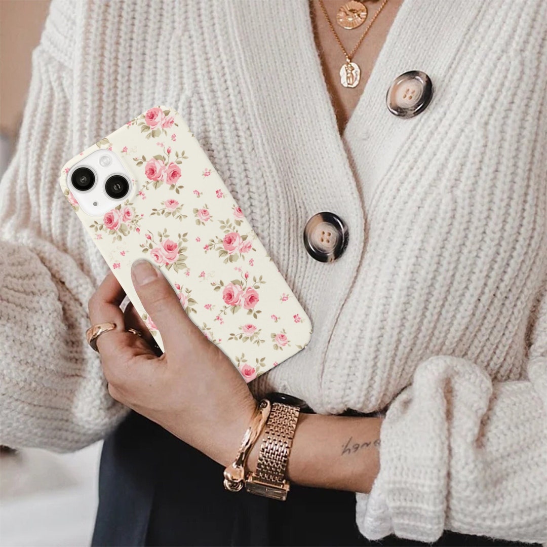 Desert Rose Flower Phone Case Bridgerton iPhone Cover, Samsung, Vintage ...