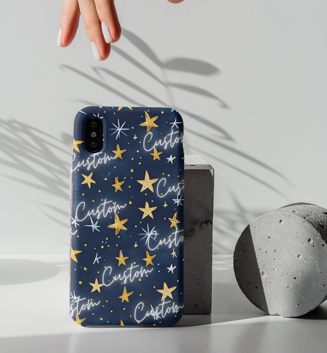 Custom Starry Night Phone Case – Midnight Cosmos Design - Etsy