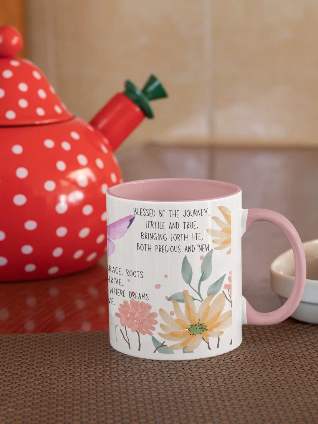 Fertility & Pregnancy Affirmation Mug - Inspirational TTC Journey Poem ...