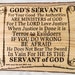 GOD'S Servant - Bible Verses Wall Art Engraved Real Hardwood With Live ...