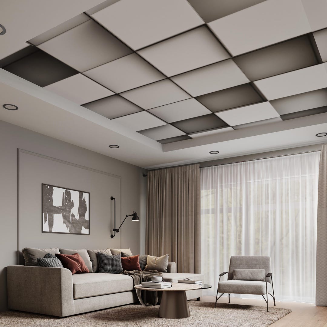 3D Geometric Cubes – Modern Art Ceiling Panel, Easy to Install High ...
