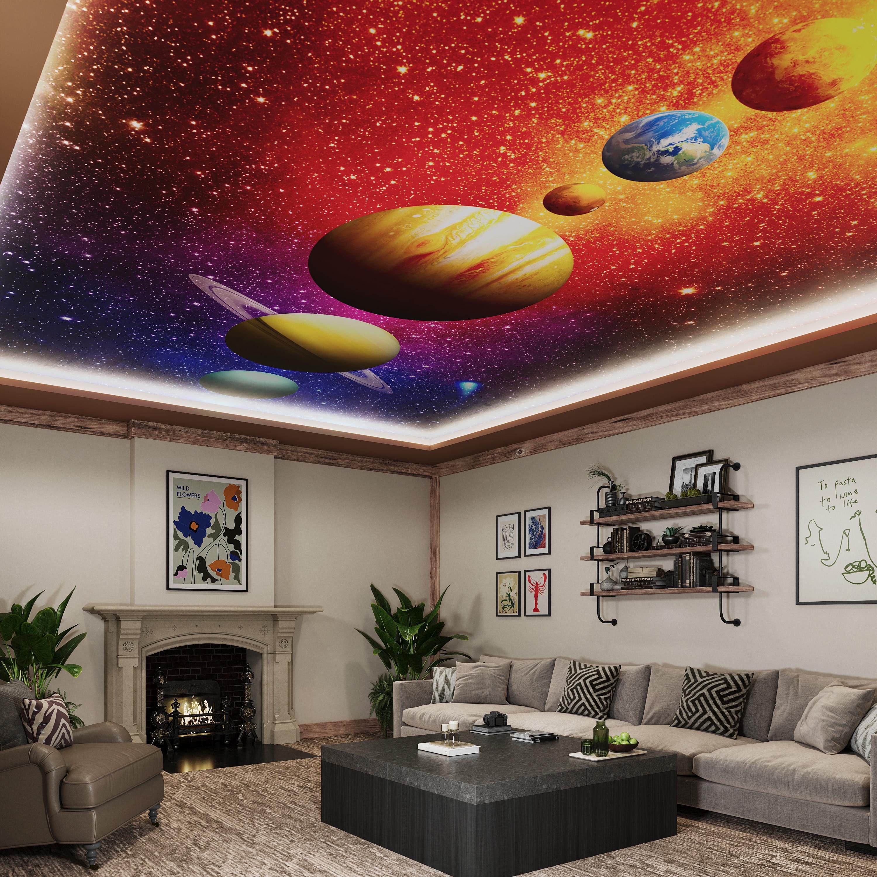 Planetary Wonders – Unique Cosmic Ceiling Design, Easy to Install High ...