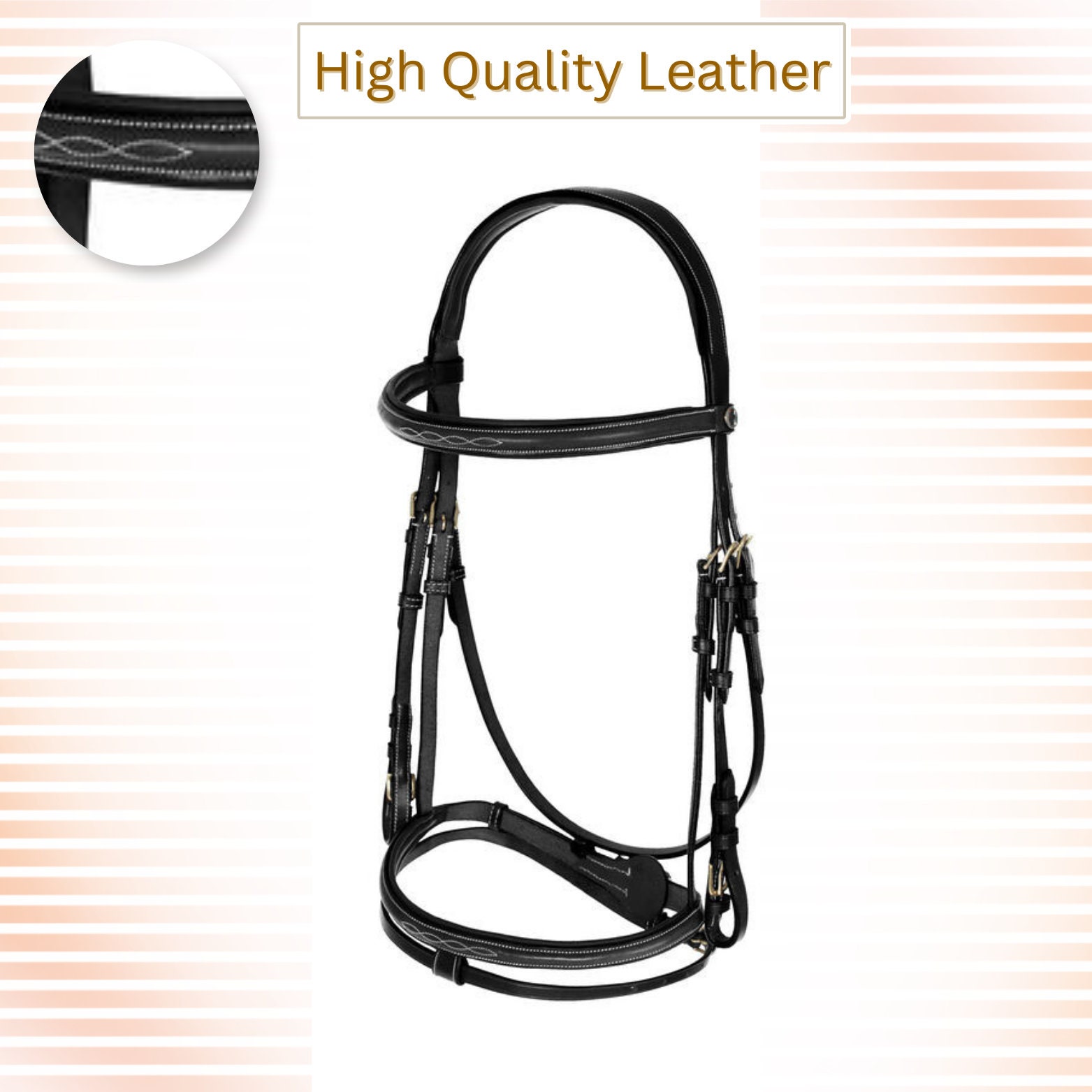 Handmade Leather Horse Bridle Baroque Style Fully Handmade Leather ...