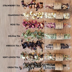 Unique Tea Gift - Handpicked Single-drink Teas in Glass Tubes - Custom ...