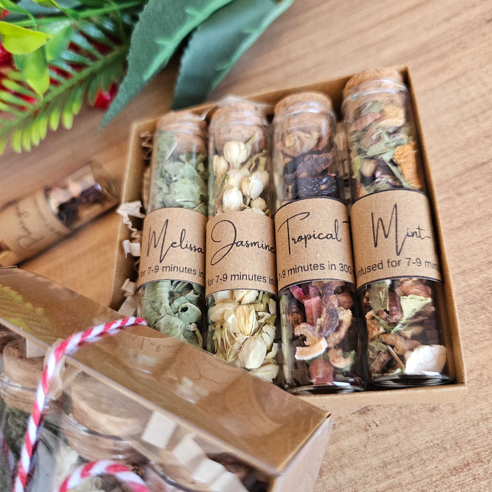 Unique Tea Gift Handpicked Single-drink Teas in Glass Tubes Custom ...