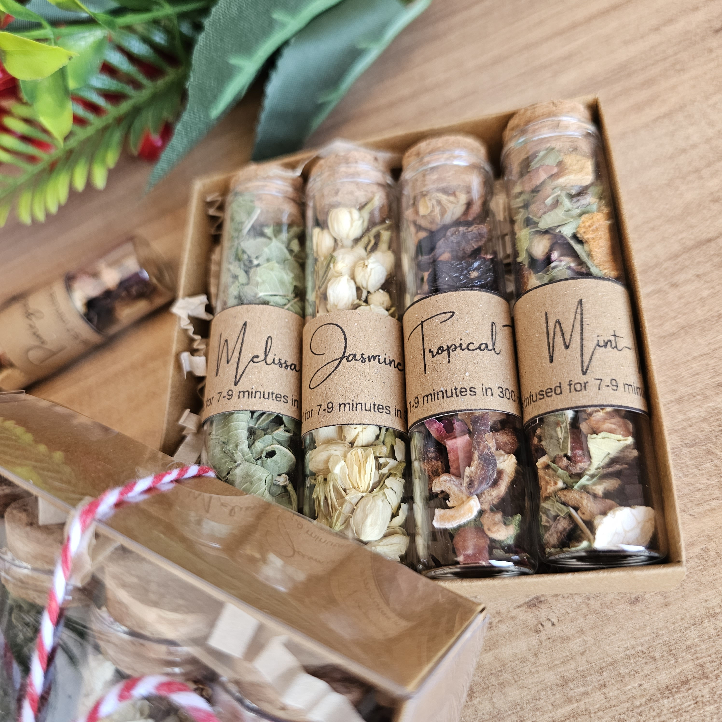 Unique Tea Gift Handpicked Single-drink Teas in Glass Tubes Custom ...
