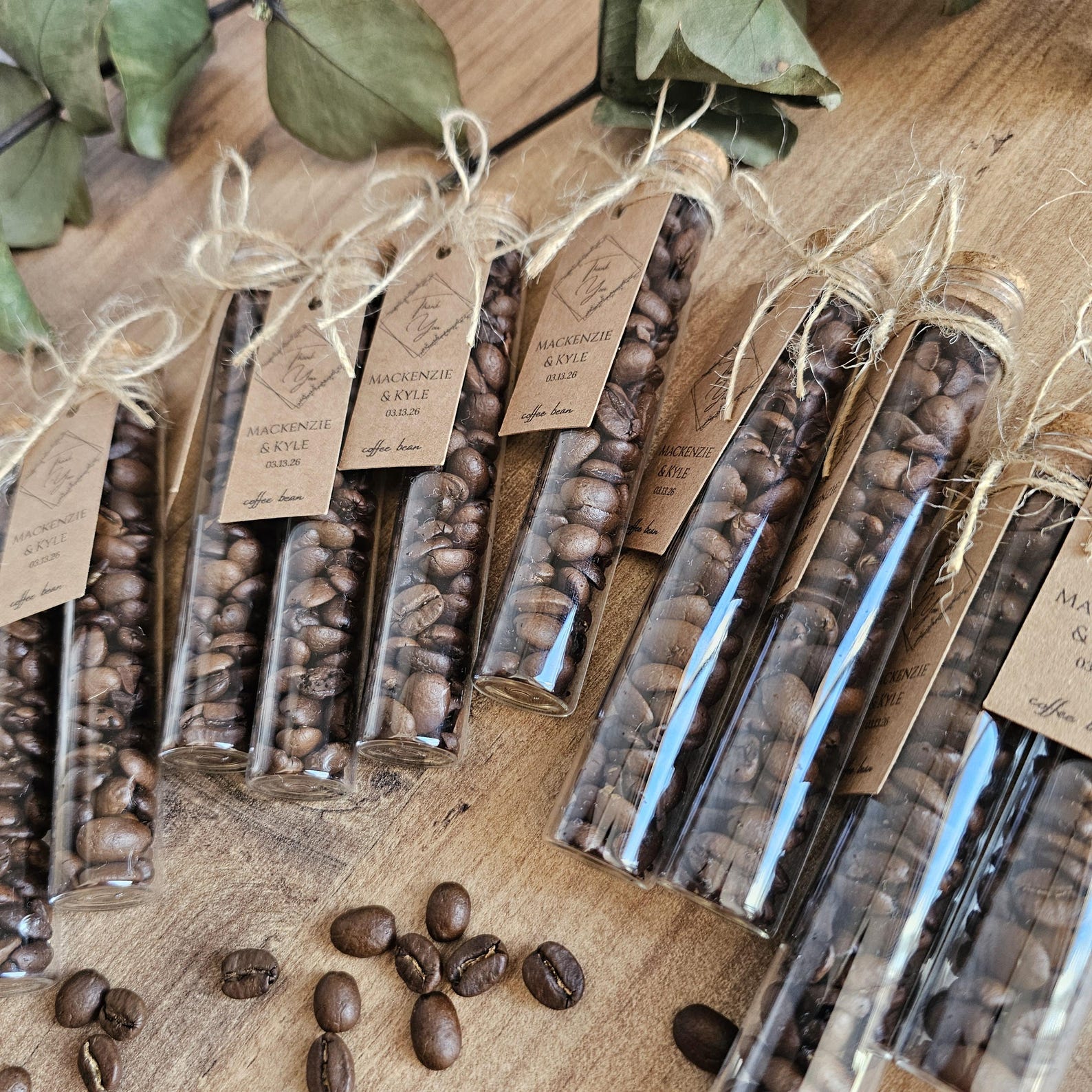 Personalized Coffee Bean Favors for Wedding, Baby Shower & Birthday ...