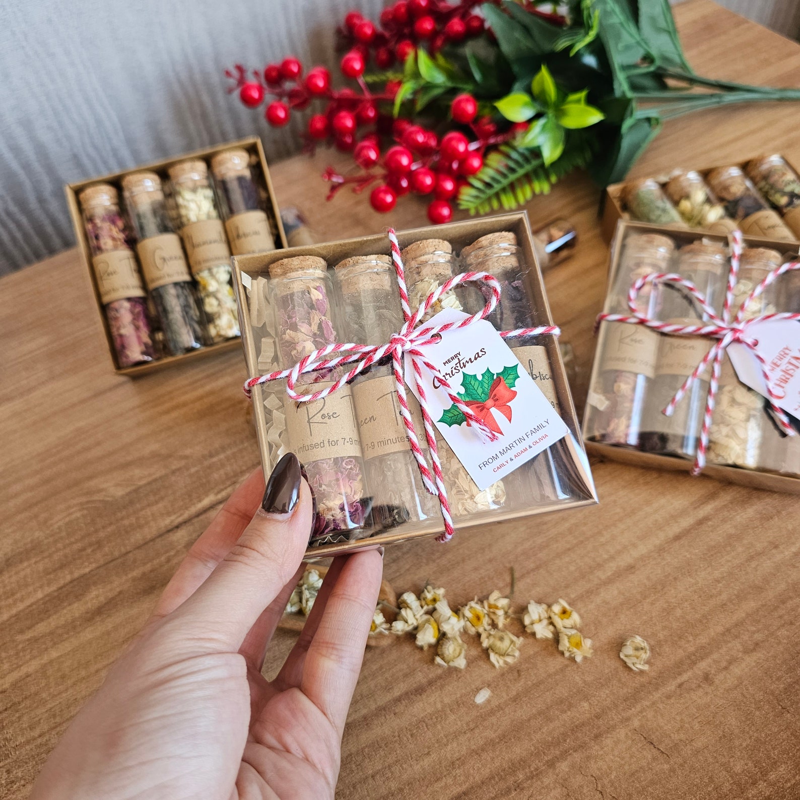 Unique Tea Gift Handpicked Single-drink Teas in Glass Tubes Custom ...