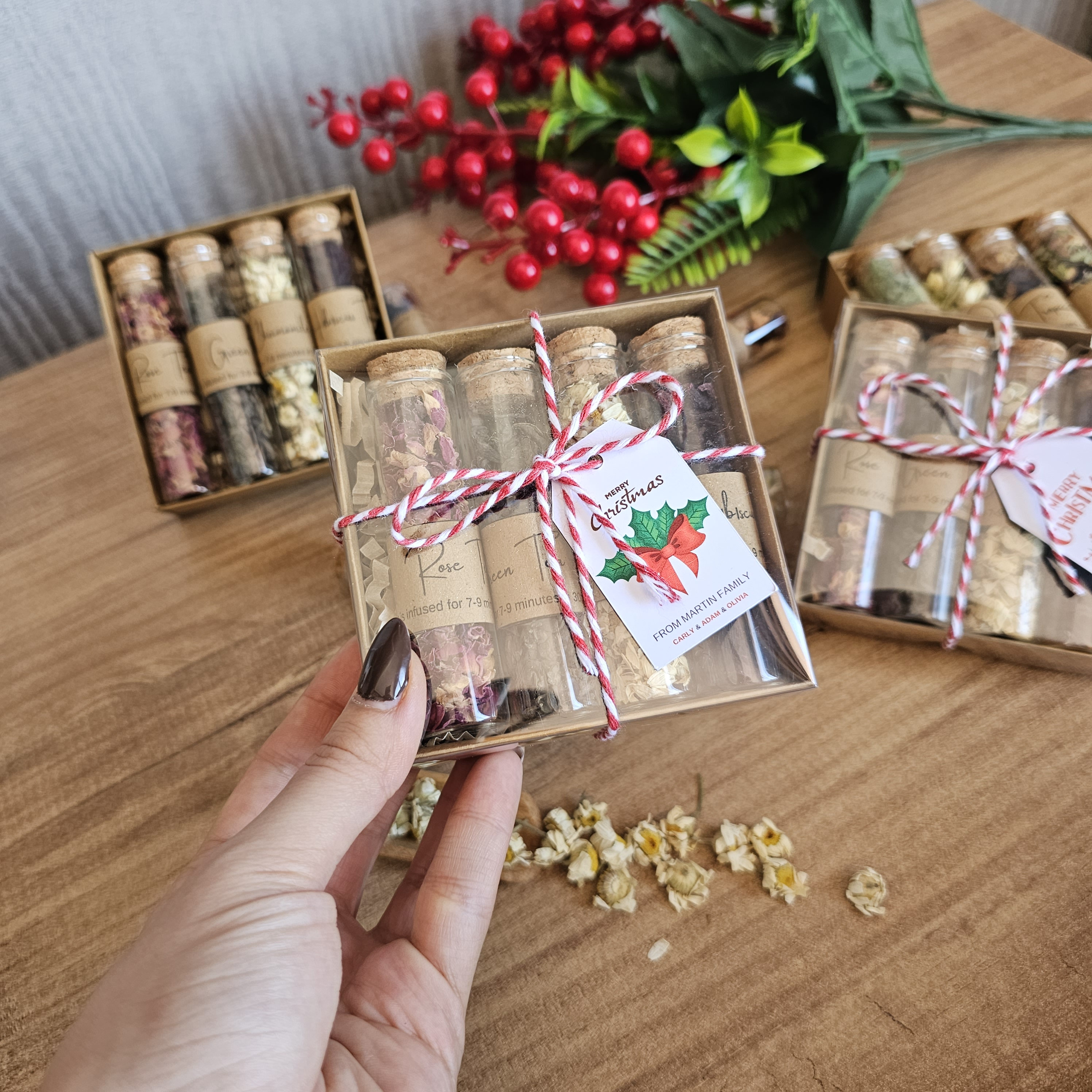 Unique Tea Gift Handpicked Single-drink Teas in Glass Tubes Custom ...