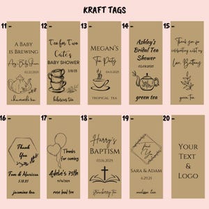 Personalized Tea Party Favors - Wedding, Baby Shower & Birthday Gifts ...