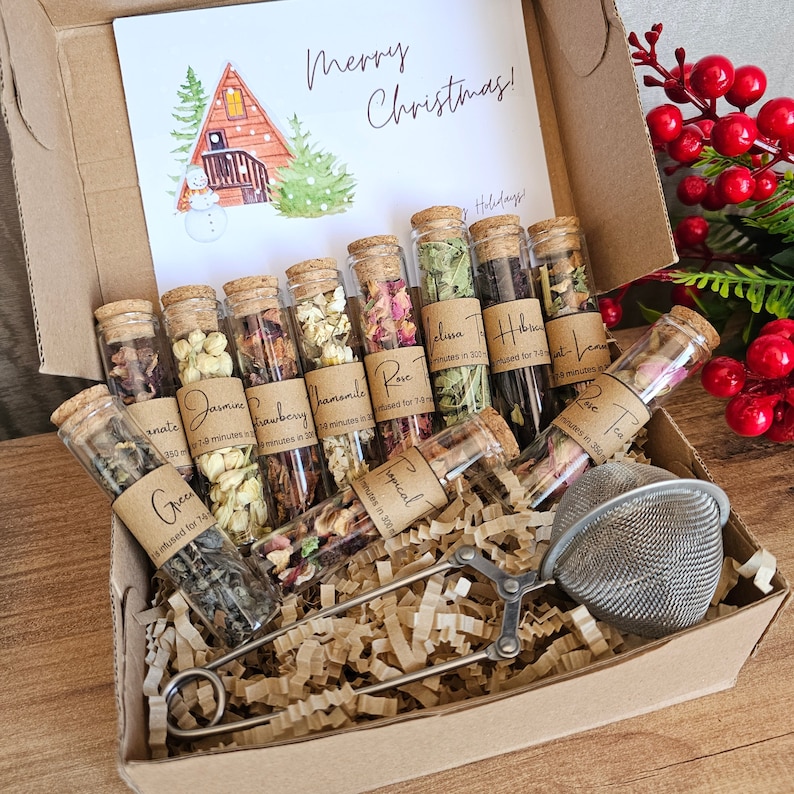 Artisan Tea Collection: Glass Tube Tea Set With 12 Exquisite Flavors ...