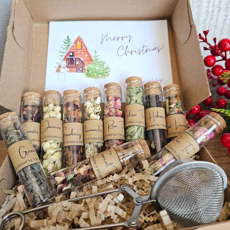 Artisan Tea Collection: Glass Tube Tea Set With 12 Exquisite Flavors ...