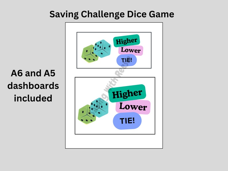 Higher Lower Tie Saving Challenge Game | Printable PDF | Low Income ...