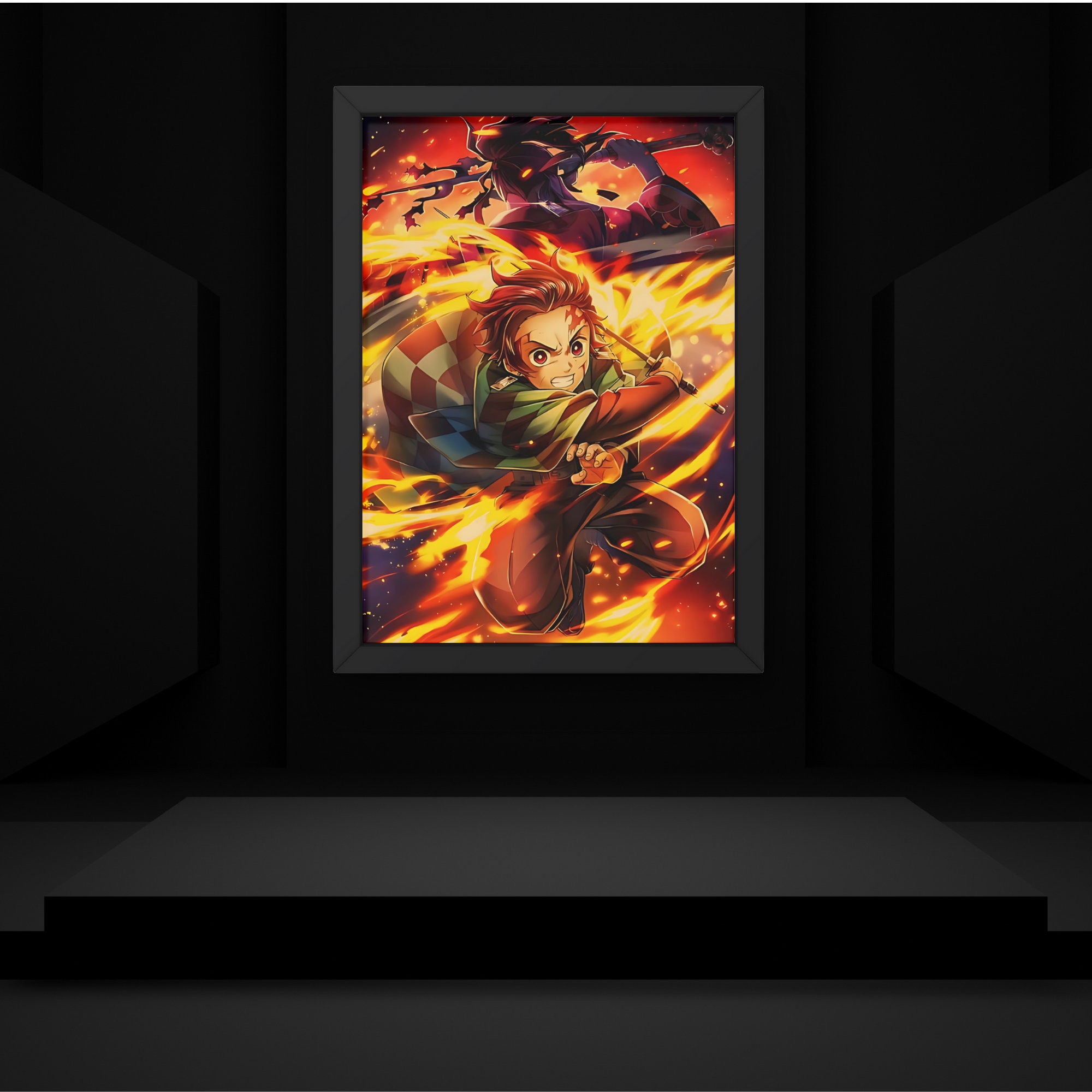 Set of 8 Demon Slayer Fan Art Vintage Retro Designs in 9 Size Ratios 72 ...