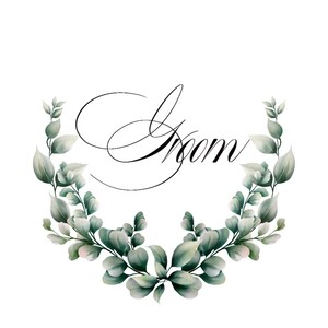 Bride + Groom SVG Bundle | Hand Lettered Calligraphy Words | Flourished ...