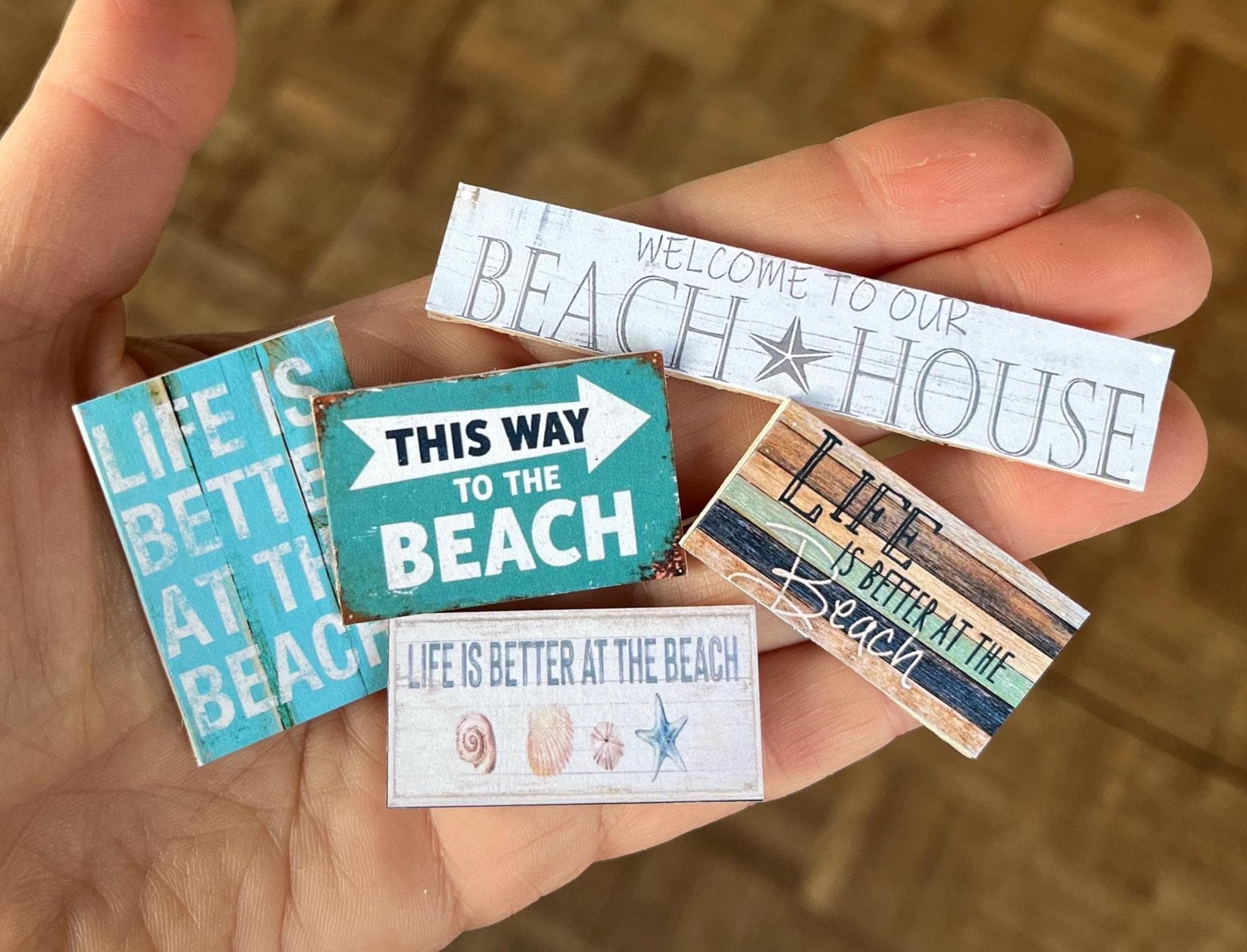 DOLLS HOUSE 1:12 Scale Beach Signs - 5 Styles Available - Etsy