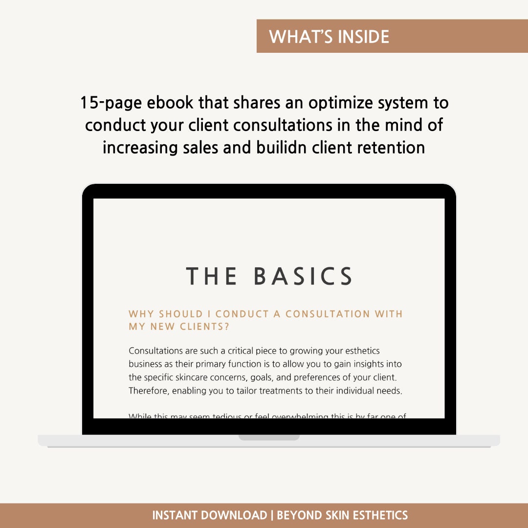Client Consultation Cheatsheet New Client Guide Esthetician Guide ...