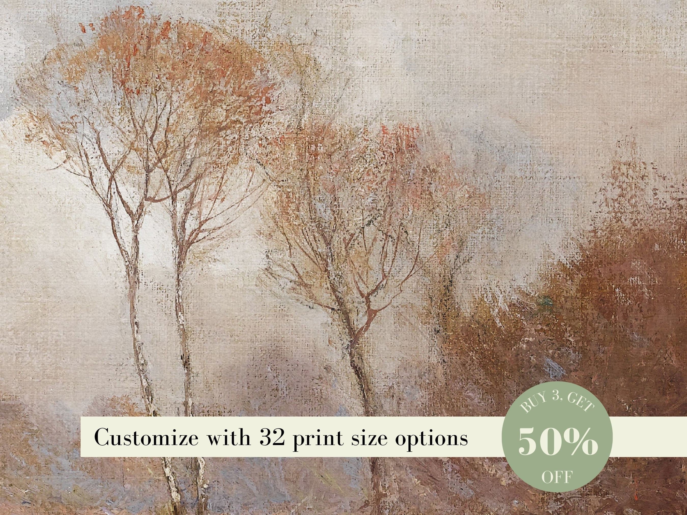 Vintage Neutral Fall PRINTABLE Wall Art for Rustic Living Room Home ...