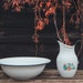 Enamel Jug and Bowl Set, Washing Set - Pitcher and Wash Bowl, Antique ...