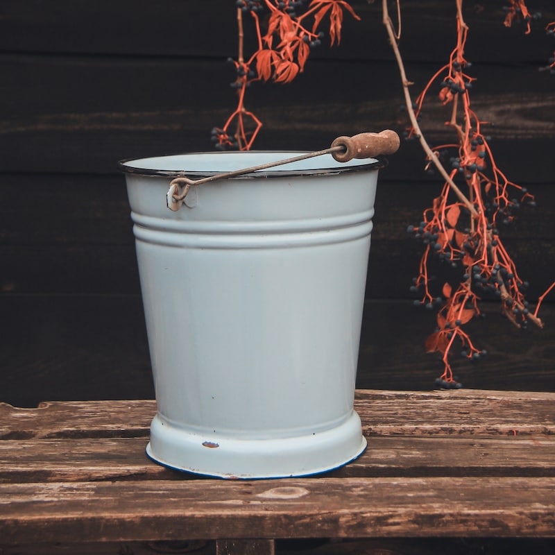Enamel Bucket - Etsy