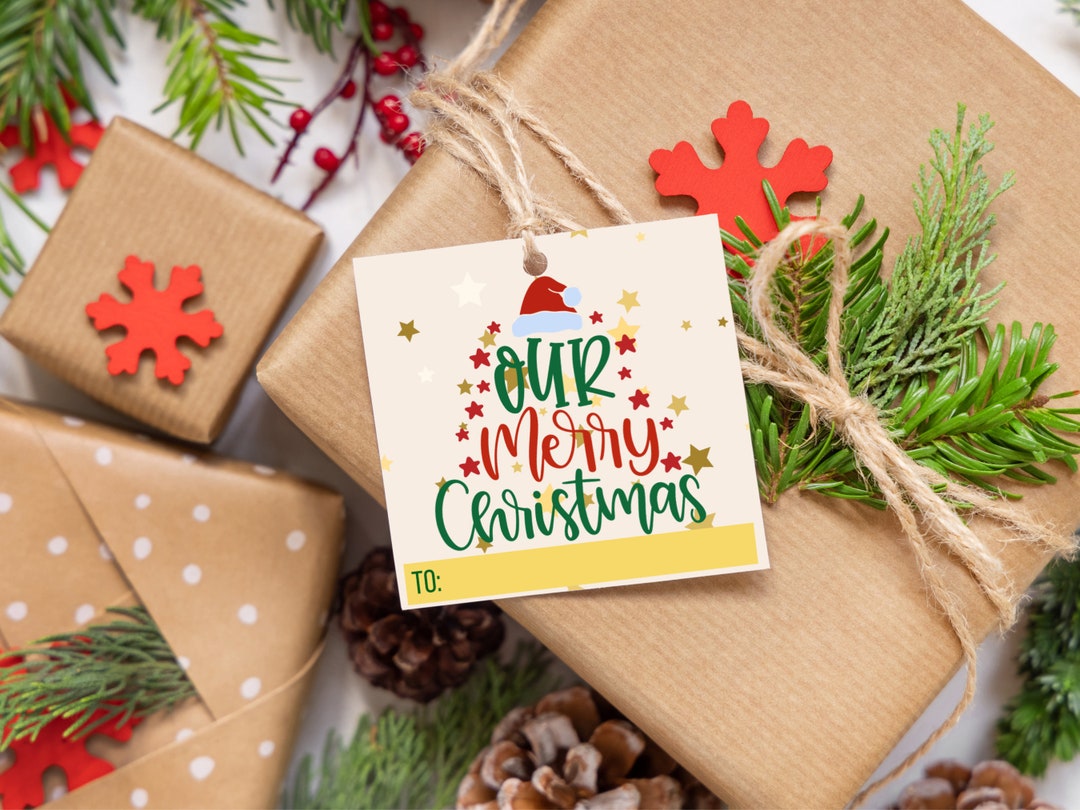 Printable Christmas Gift Tag Christmas Holiday Tag Holiday Christmas ...