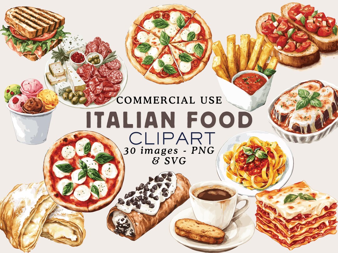 Italian Food Clipart Italy Food Clipart Italy Clipart Italian Clipart ...