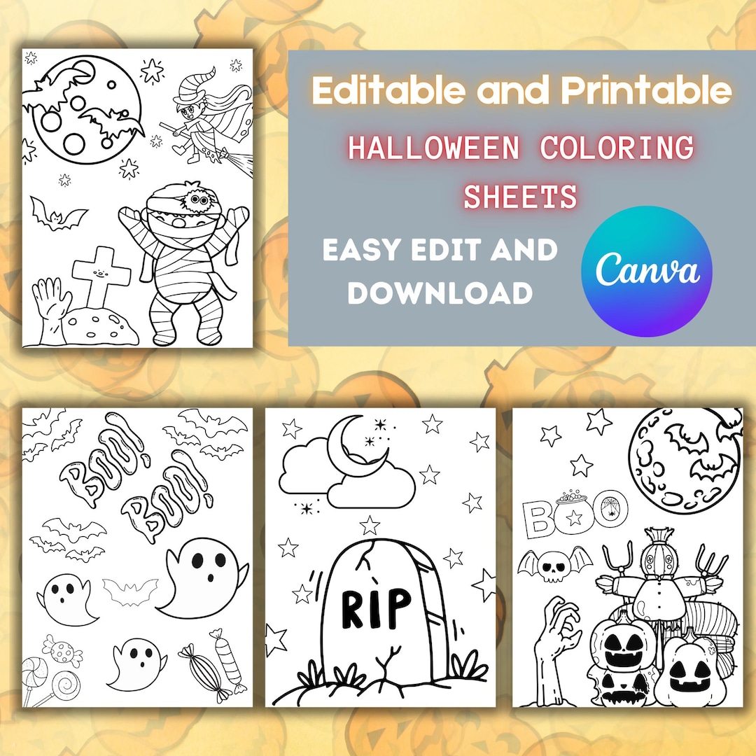 Halloween Coloring Sheets Kids Coloring Halloween Children Coloring ...