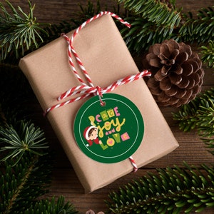 Printable Christmas Gift Tag Christmas Holiday Tag Holiday Christmas ...