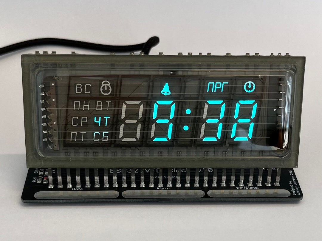 Vintage VFD Alarm Clock Wifi ESP32 Soviet ILZ5-4/7M1 (ИЛЦ5-4/7М1) - Etsy