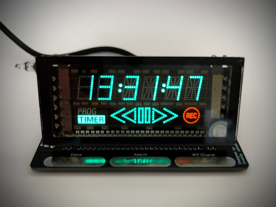 Vintage VFD Alarm Clock Wifi ESP32 Futaba 6-MT-181GK - Etsy