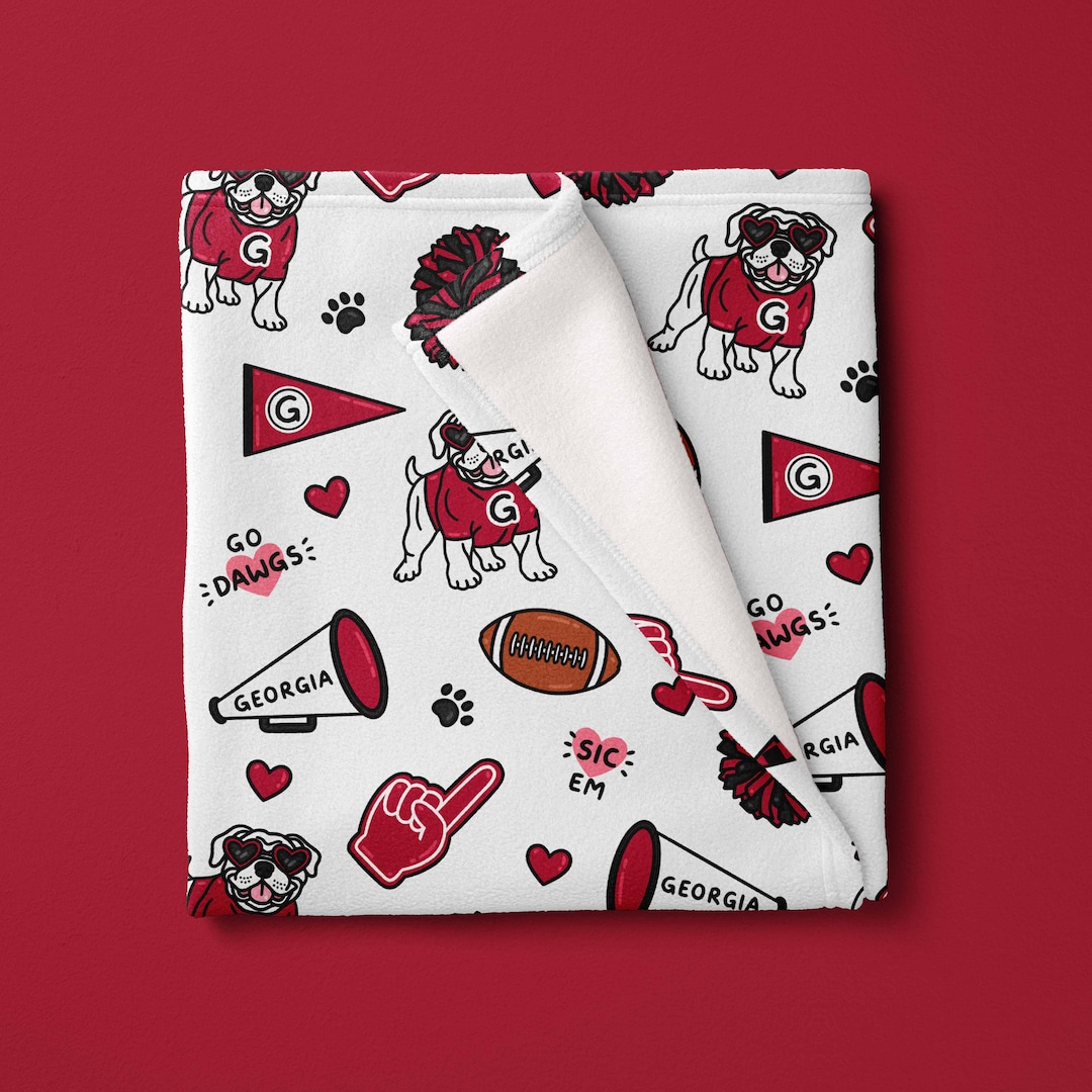 Georgia Football Baby Blanket Georgia Bulldogs Kids Blanket UGA ...