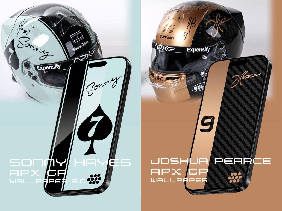 Fan art inspiré du film F1 APX GP - Papier peint Sonny Hayes & Joshua ...