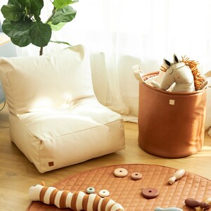 Vegan Leather Mini Lounge Chair for Kids Ideal Birthday Gift for Boy or ...