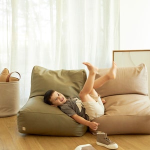 Vegan Leather Mini Lounge Chair for Kids Ideal Birthday Gift for Boy or ...