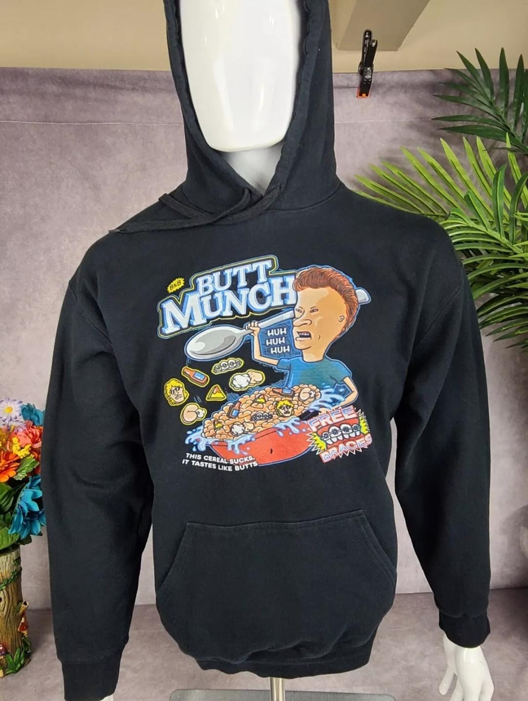 Butt-head Butt Munch Hoodie. Beavis and Butthead - Etsy