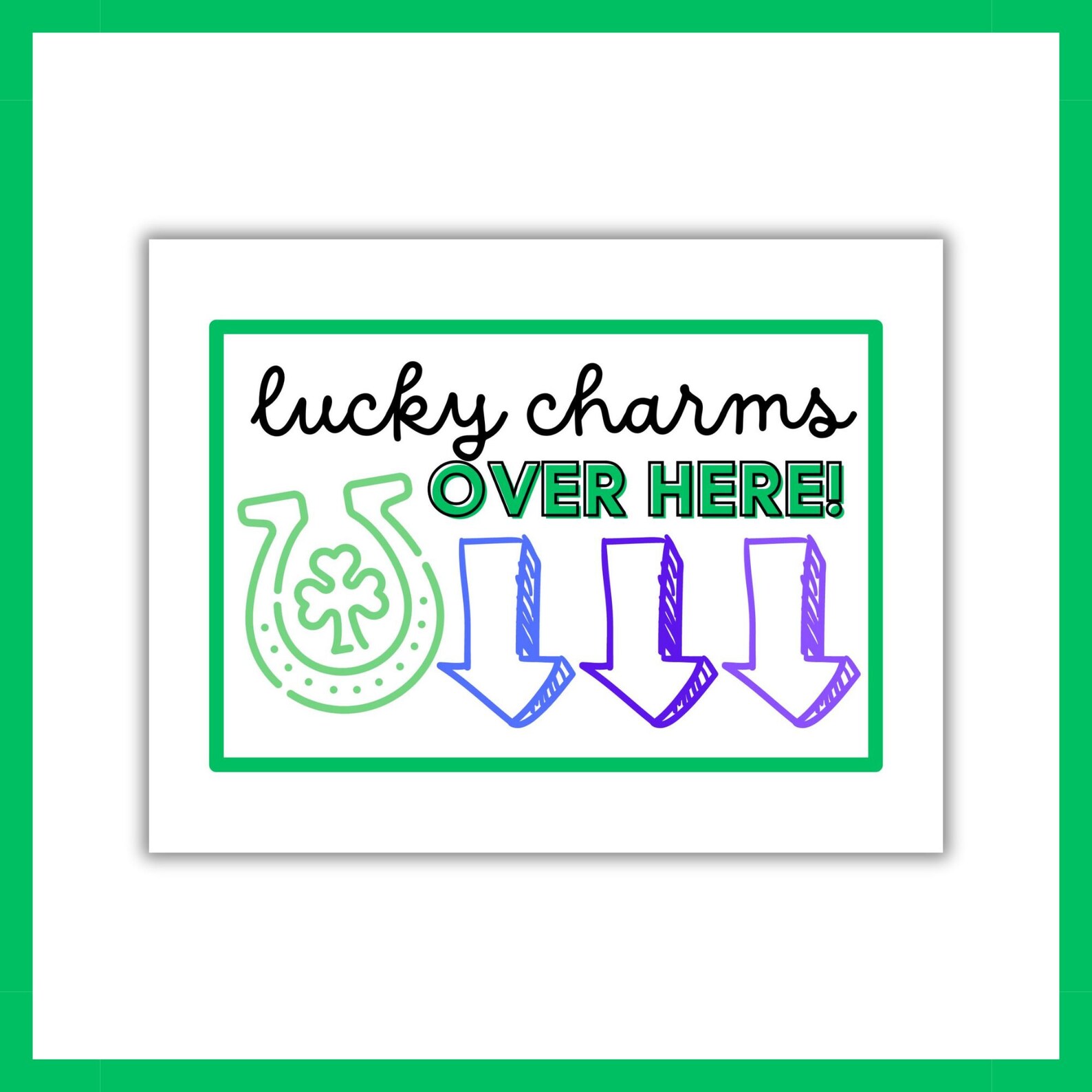Printable Leprechaun Trap Signs | St. Patrick's Day Pot of Gold ...