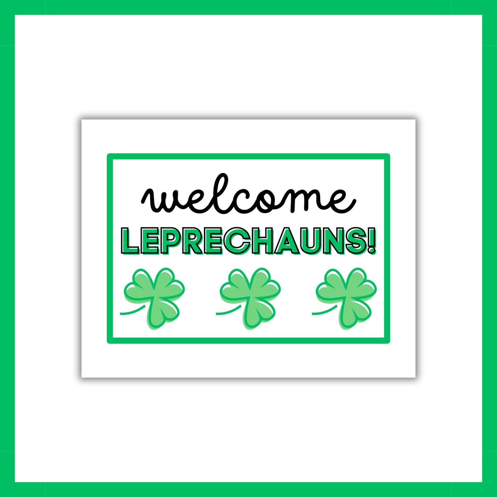 Printable Leprechaun Trap Signs | St. Patrick's Day Pot of Gold ...