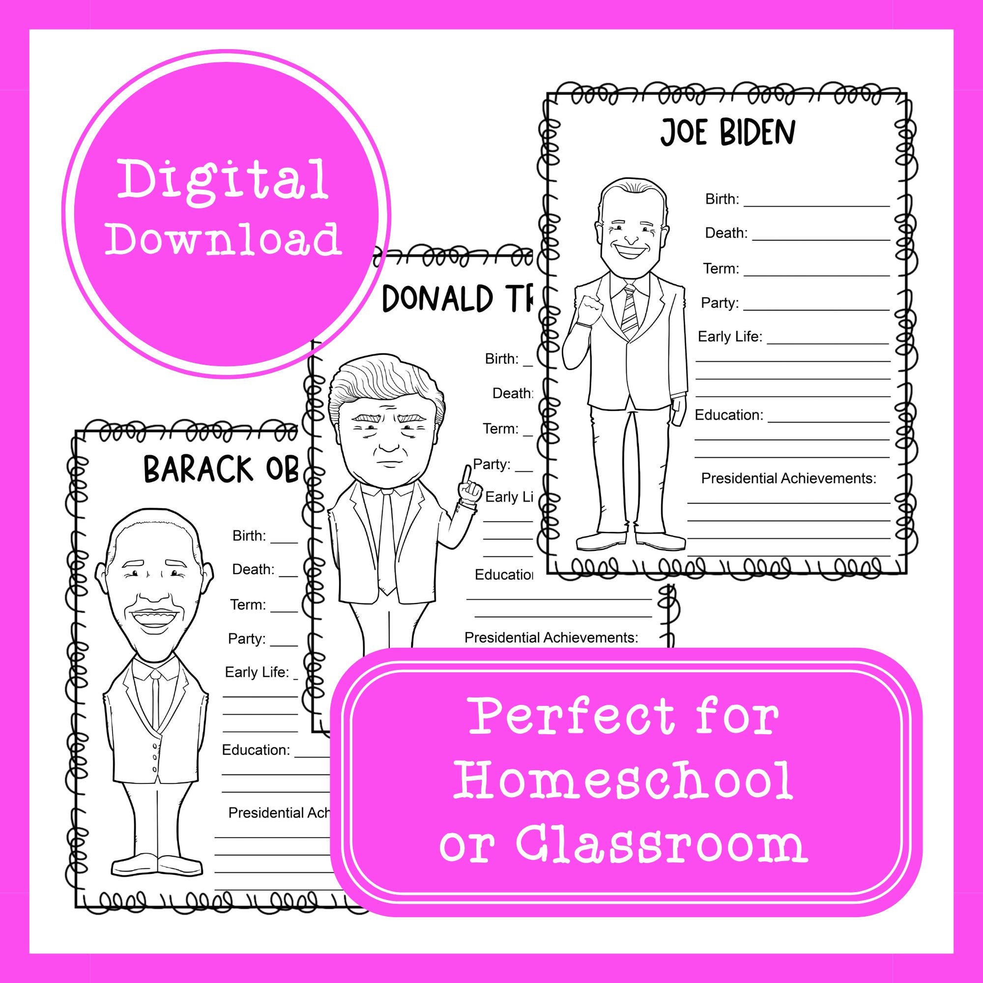 President Worksheets | Printable Presidents Day Activities | US ...