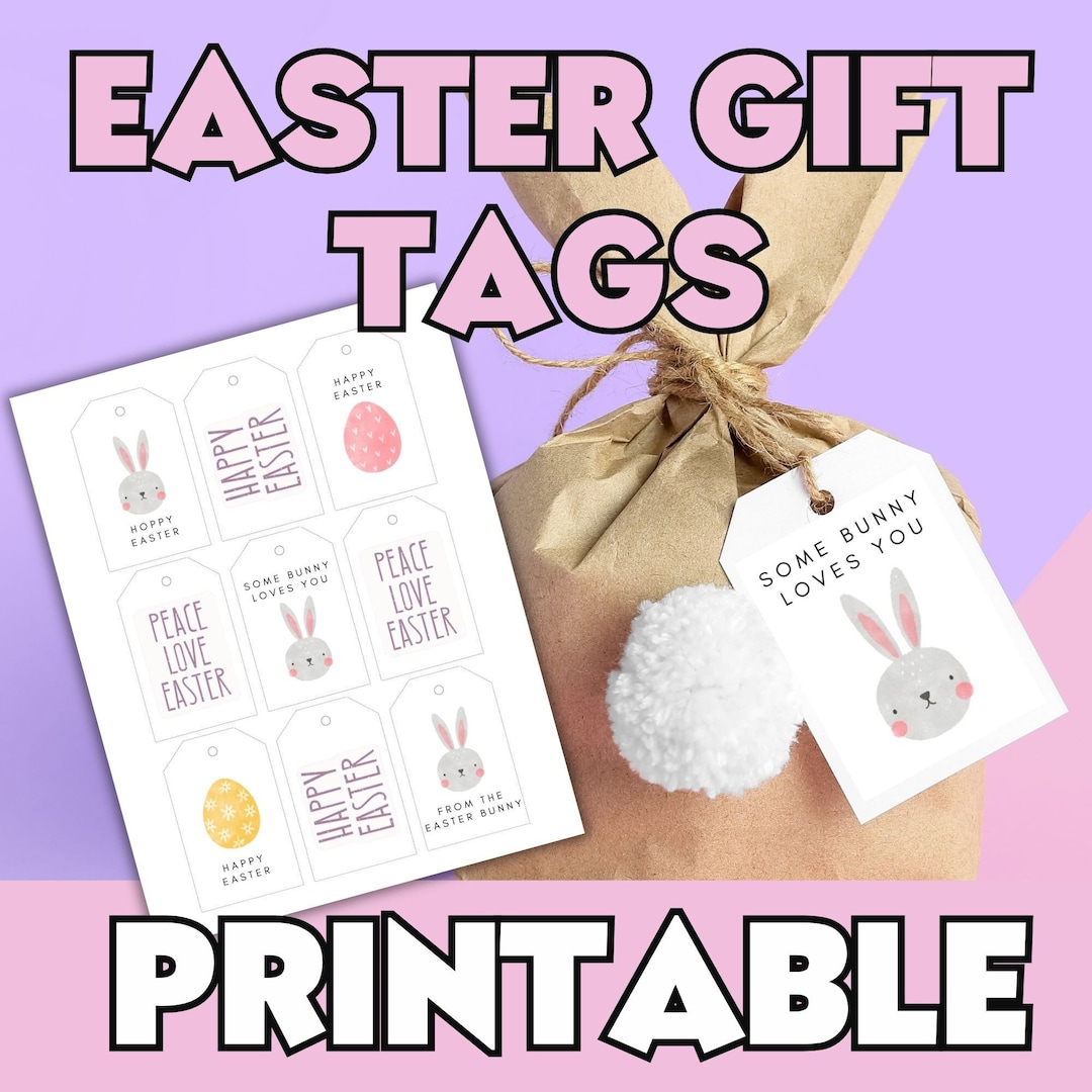 Cute Printable Easter Tag for Easter Baskets Little Easter Gifts ...