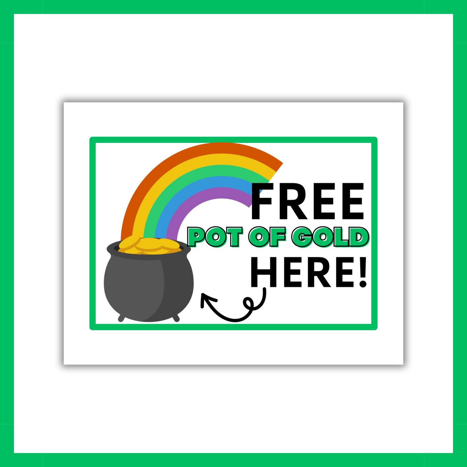 Printable Leprechaun Trap Signs | St. Patrick's Day Pot of Gold ...