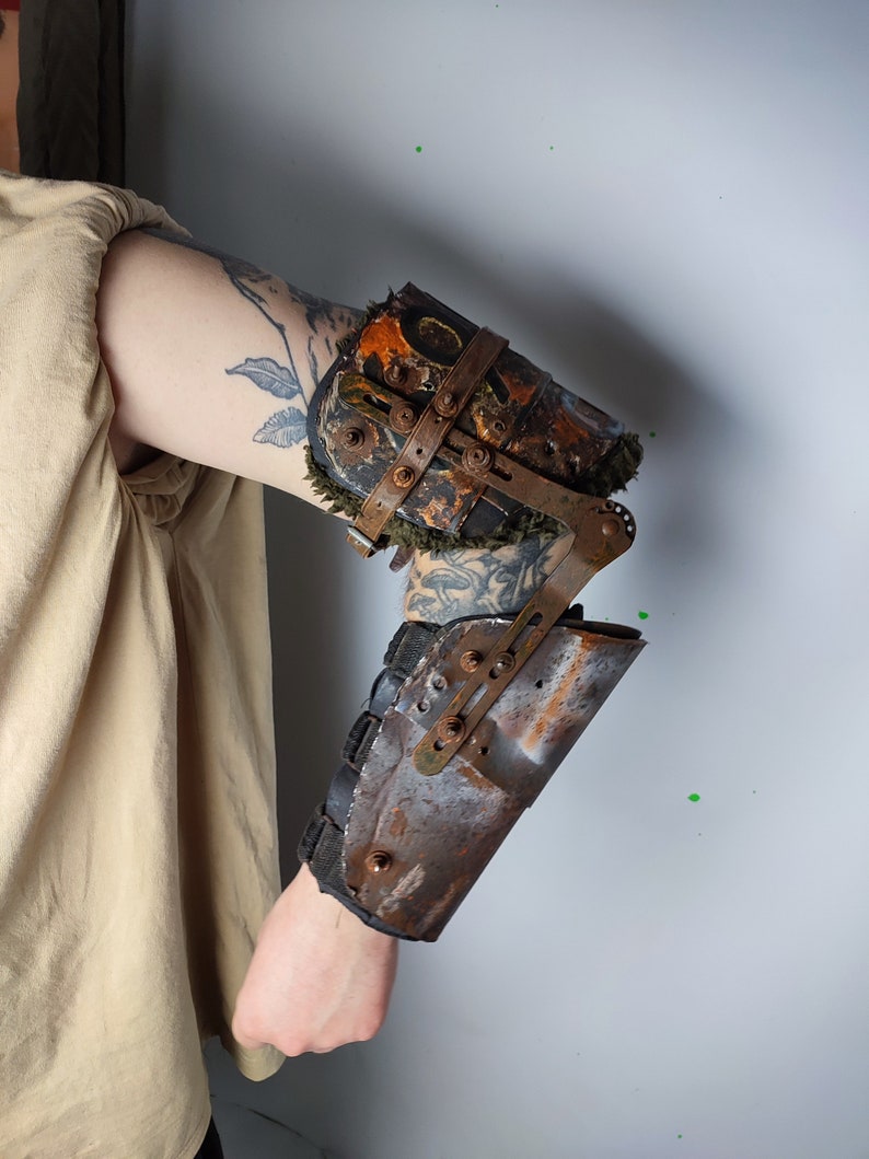 Postapocaliptic Arm Piece Based on Elbow Joint Orthosis. Arm Bracer ...