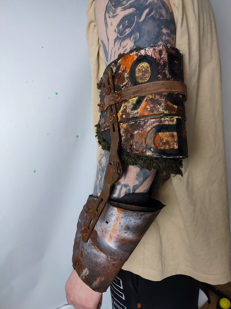 Postapocaliptic Arm Piece Based on Elbow Joint Orthosis. Arm Bracer ...