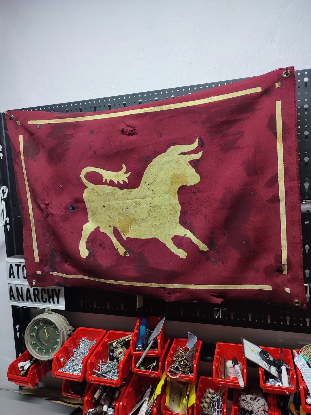 Caesars Legion Fallout Flag Postapocaliptic Style Handpainted to Look ...